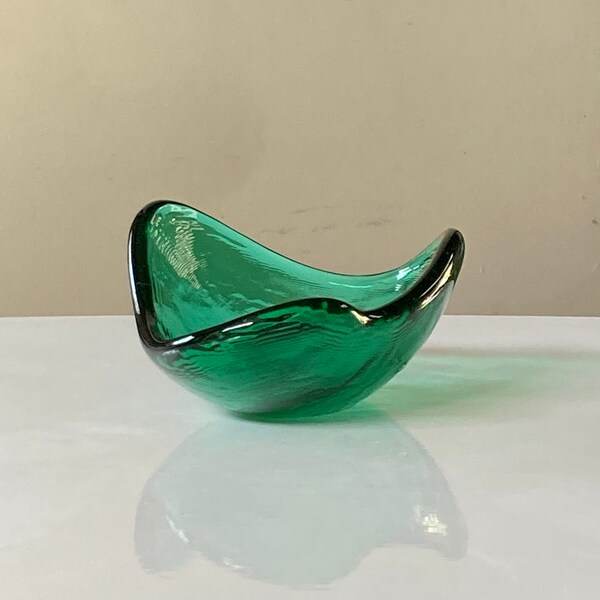 Blenko Green Bowl - Etsy