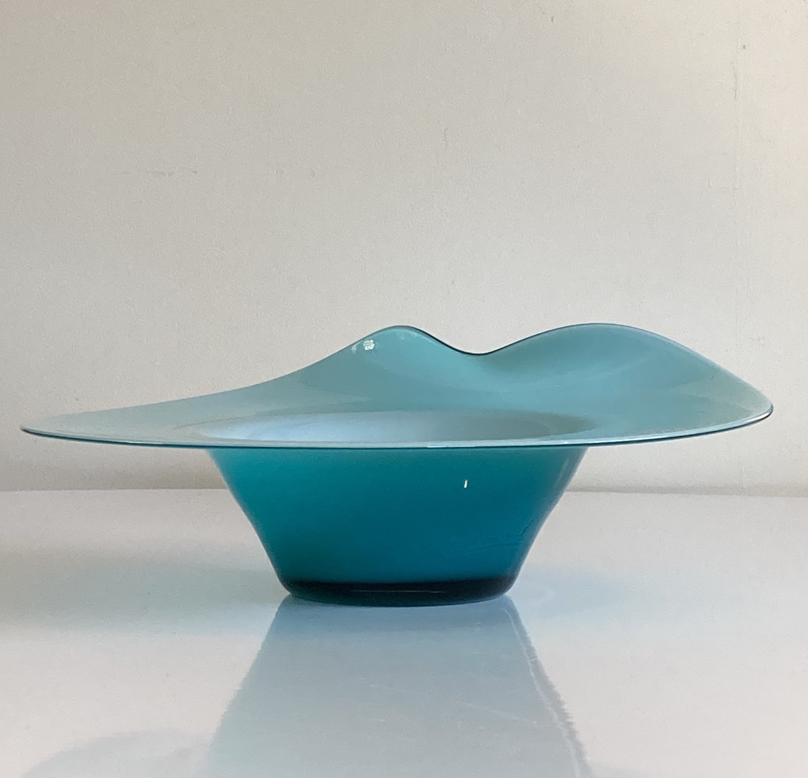 Cased Glass Bowl Handblown in Murano - Etsy
