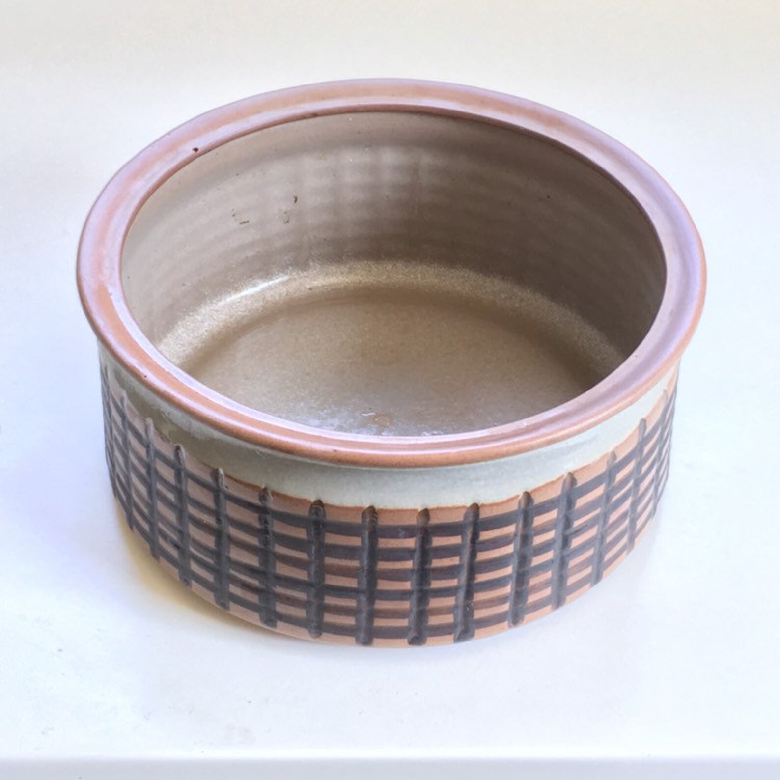 Midcentury Modern Textured Ceramic Bowl - Etsy