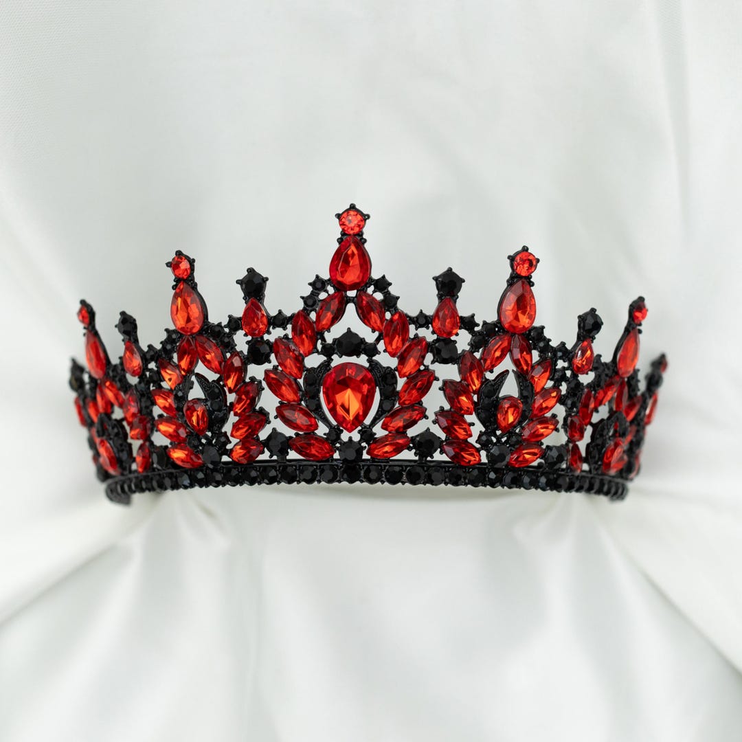 Morrigan's Tiara in Red & Black - Etsy