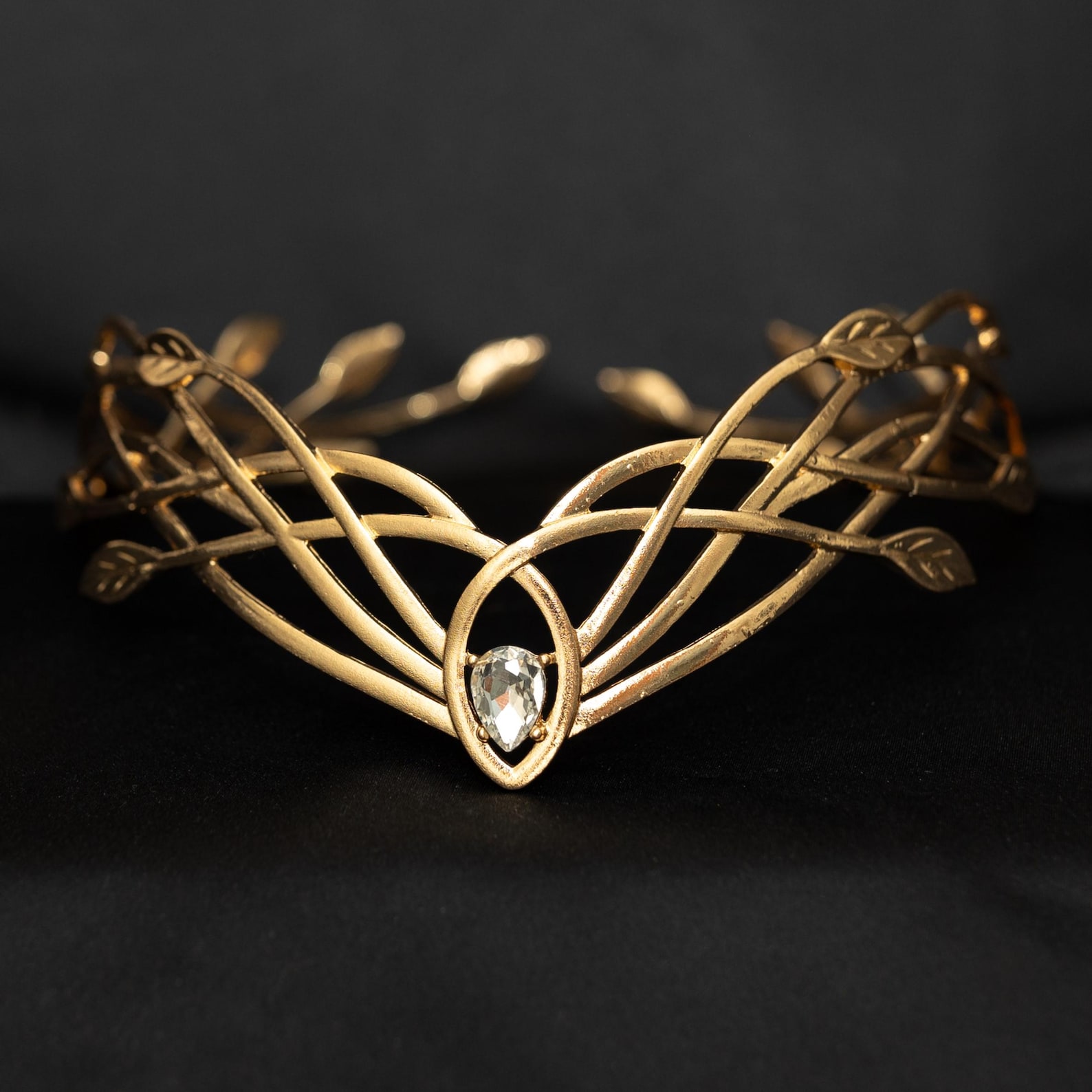 Ivan’s Crown in Gold - Faux Diamond Clear Crystal - Etsy