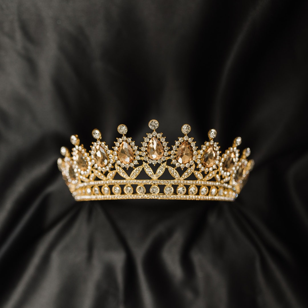 Saya's Tiara in Gold - Etsy