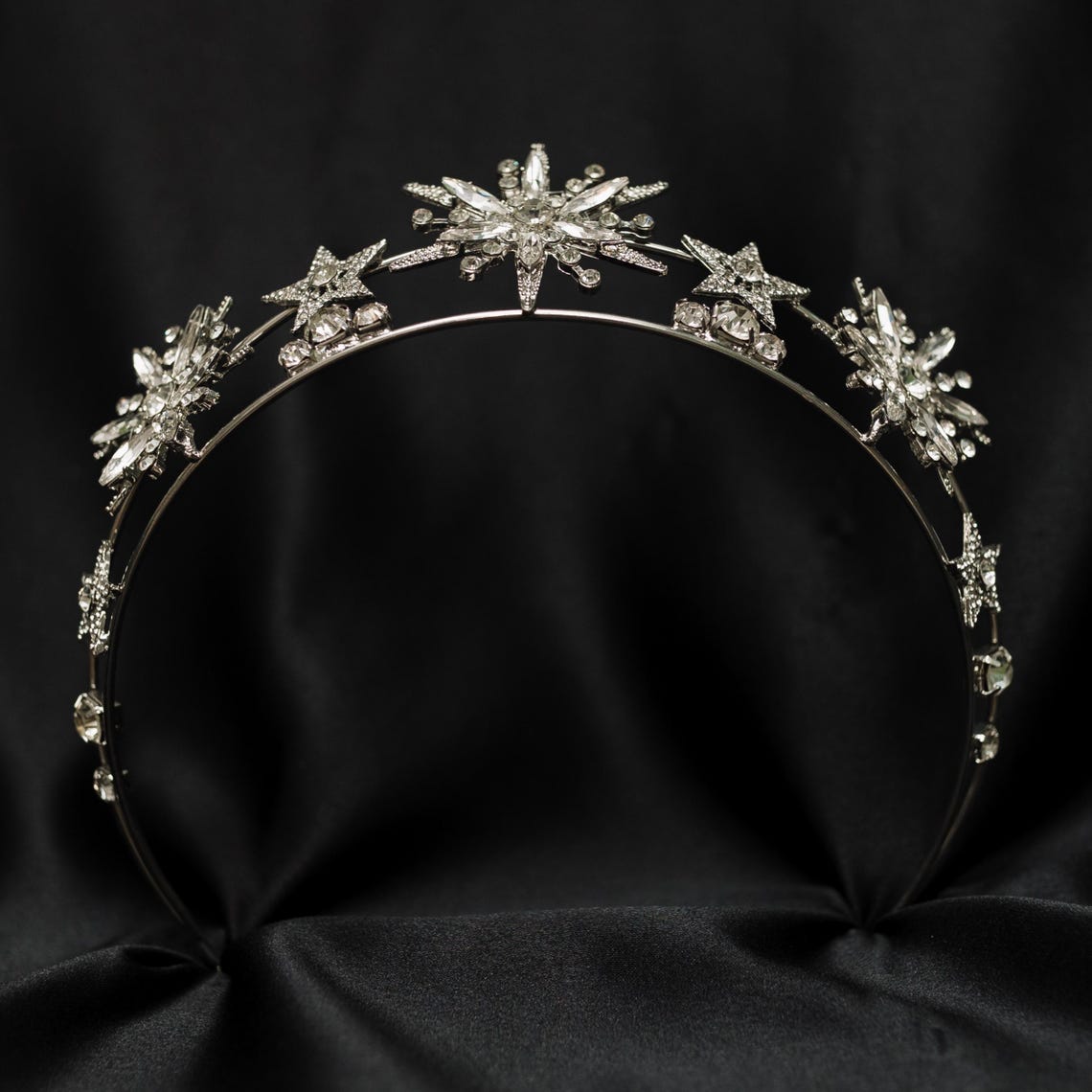 Angelica's Tiara in Silver - Star Constellation Sky Snow Flake - Etsy