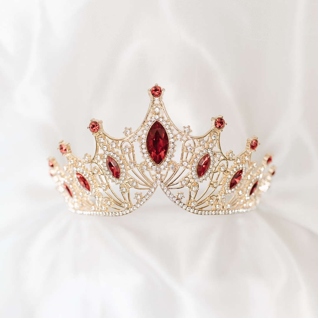 Regina’s Tiara in Red & Gold - Etsy