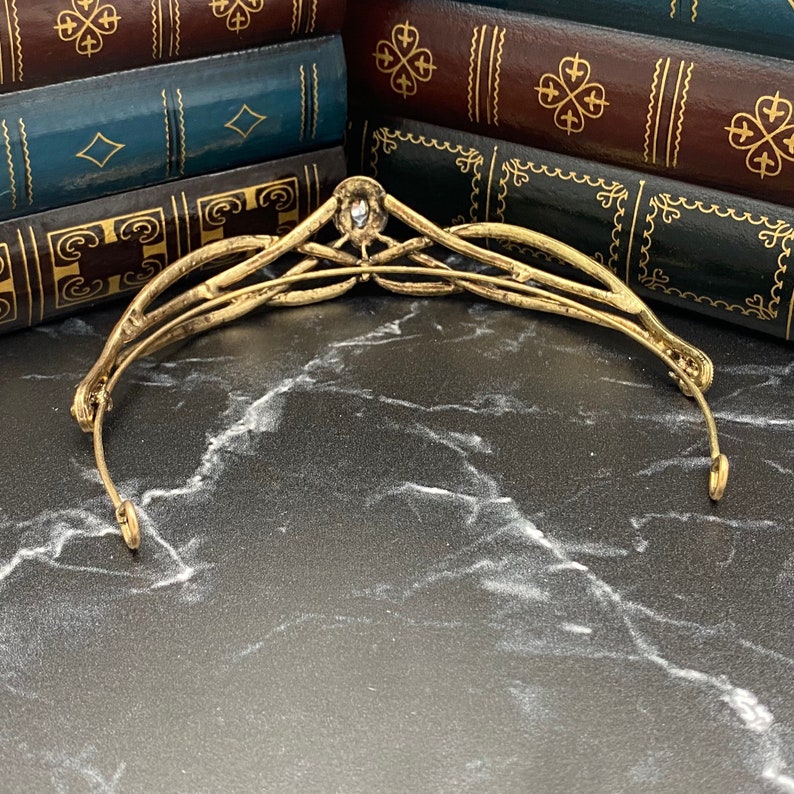 Fiona's Tiara in Green Faux Emerald & Black Color Crystals - Etsy