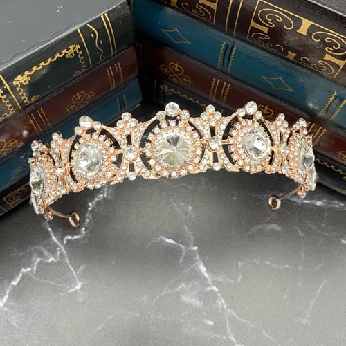Pink Tiara Crystal Bridal Tiara Blush Bridal Jewelry Diadema | Etsy