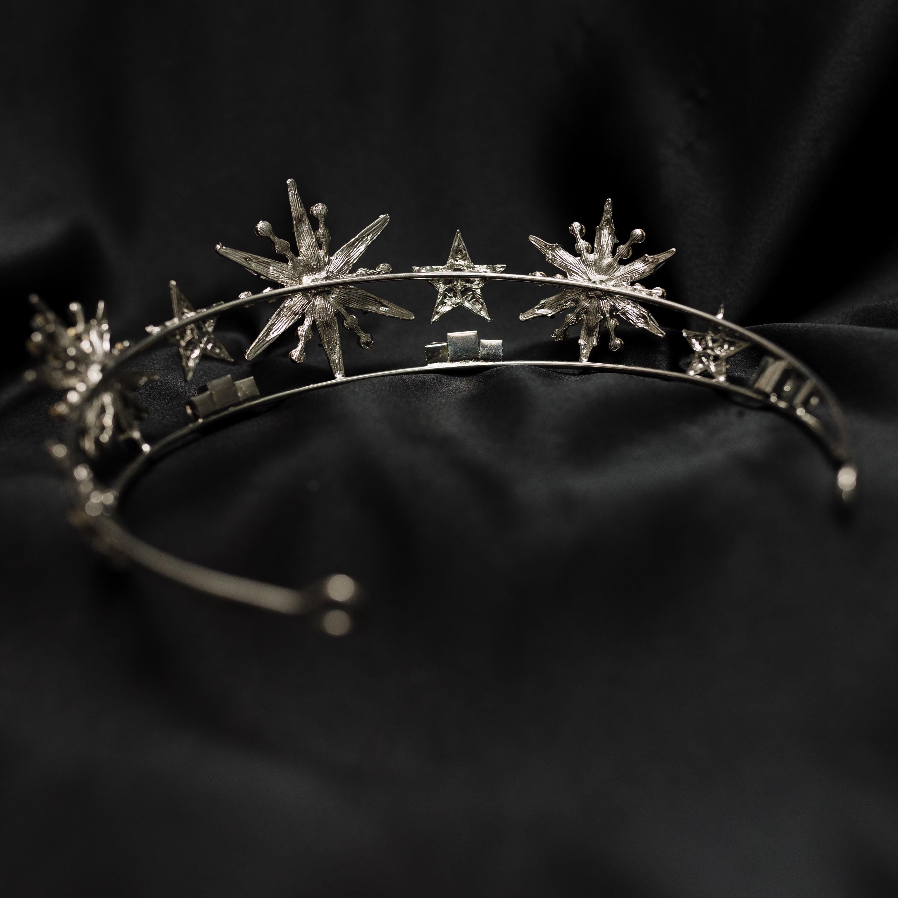 Angelica's Tiara in Silver - Star Constellation Sky Snow Flake - Etsy
