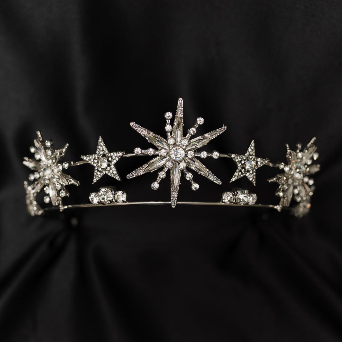 Angelica's Tiara in Silver - Star Constellation Sky Snow Flake - Etsy