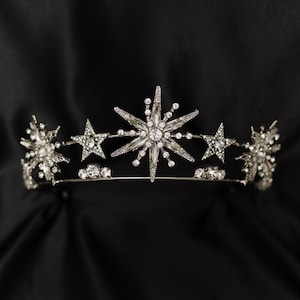 Angelica's Tiara in Silver - Star Constellation Sky Snow Flake - Etsy