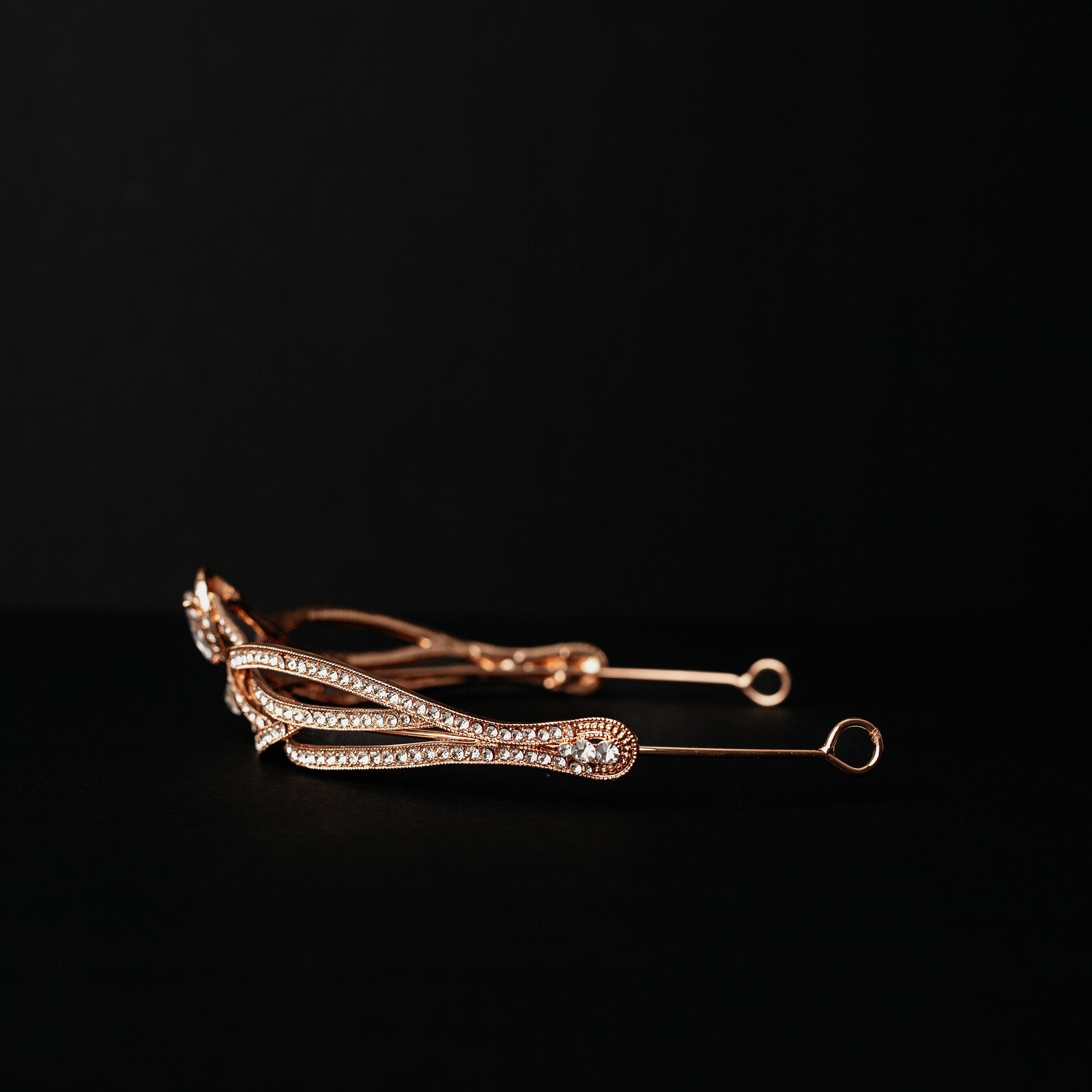 Fiona's Tiara in Gold Color Metal & Clear Crystal Faux Diamond Details ...