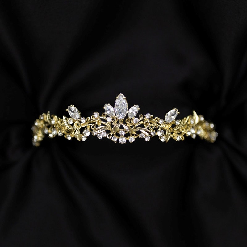 Gold Wedding Tiara - Etsy
