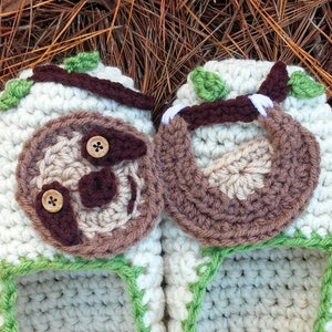 Happy Sloth Crochet Slippers Pattern, Handmade Slippers, Pdf Easy ...