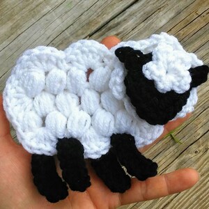 Agnes the Sheep Applique Pdf Pattern, Crochet Sheep Pattern, Lamb ...