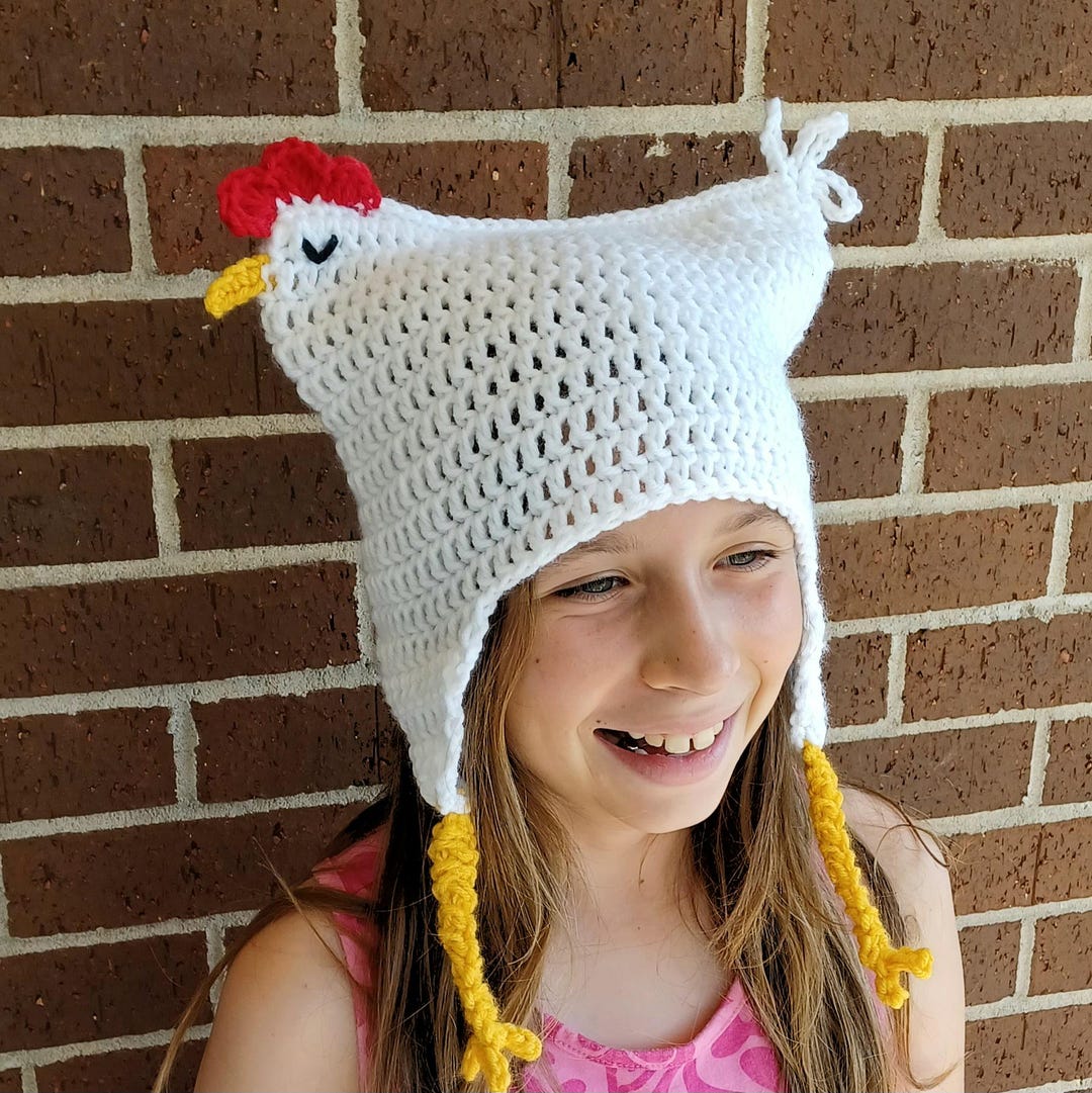 Dixie Chicken Hat Crochet Pattern Adult and Child Size Easy Skill Level ...