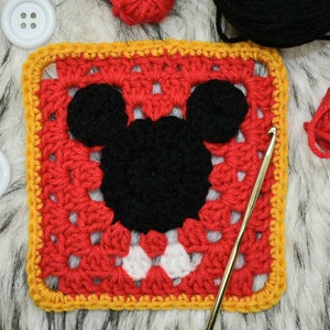 Mouse Ears Granny Square Crochet Pattern, Easy Crochet Pattern, Mouse ...