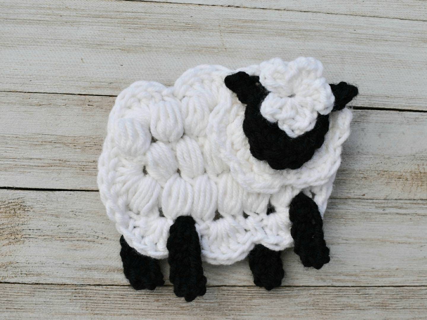 Bedding Lamb Applique Crochet Lamb Crochet Ready To Use Lamb Applique ...