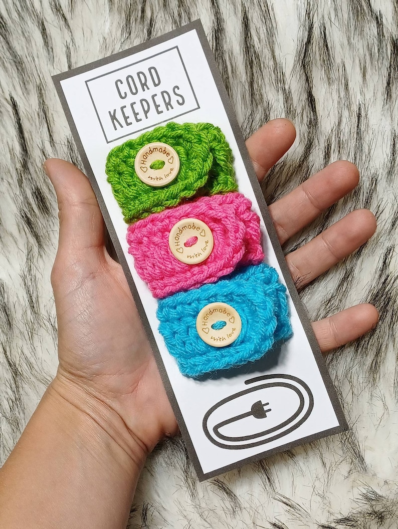 Crochet Cord Keeper Pattern, Printable Template (PDF Download) - Etsy