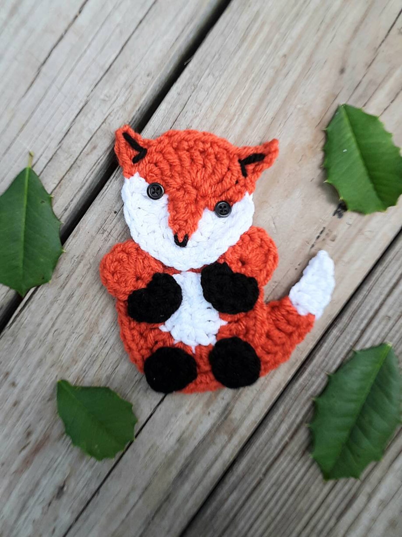 Vulpes Fox Applique Easy Crochet Pattern for Beginner | Etsy