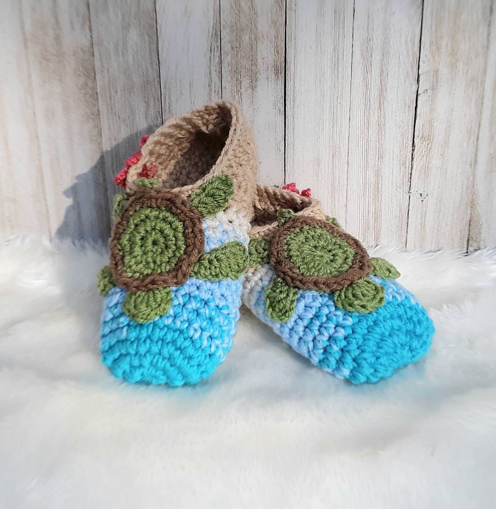 Sea Turtle Slippers Crochet Slipper Pattern for Women Sizes | Etsy