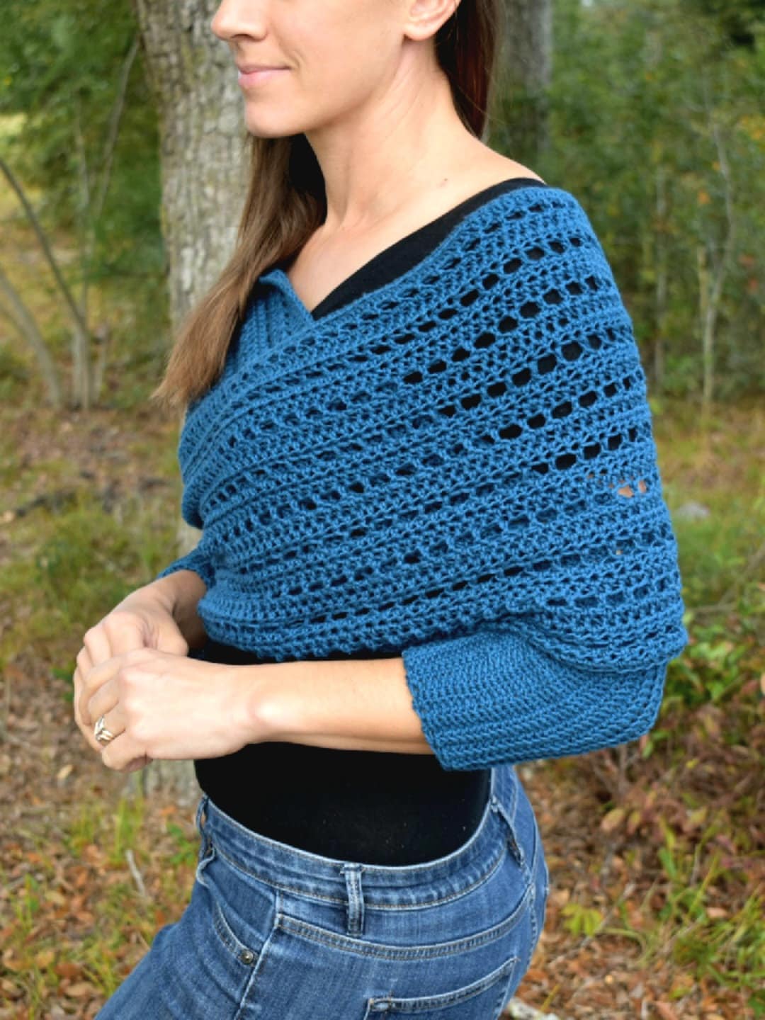 Shady Grove Sleeve Scarf, Crochet Sweater Scarf Pattern, Instant ...