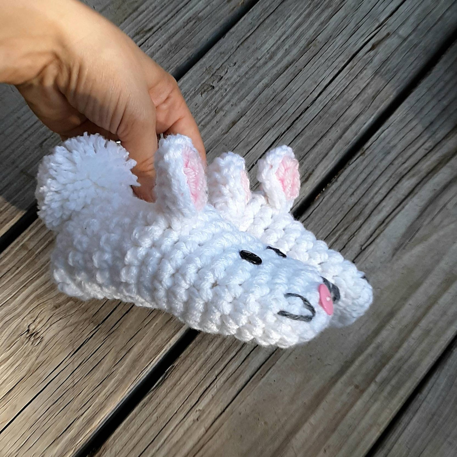 PDF Pattern Youth Bunny Slipper Crochet Pattern Instant - Etsy