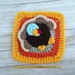 Crochet Turkey Granny Square Pattern, Easy Crochet Thanksgiving Turkey ...