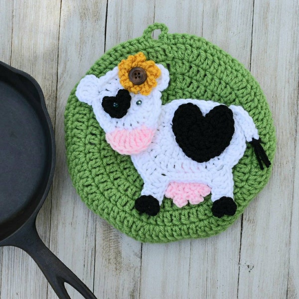 Crochet Baby Cow Applique Pattern - Etsy