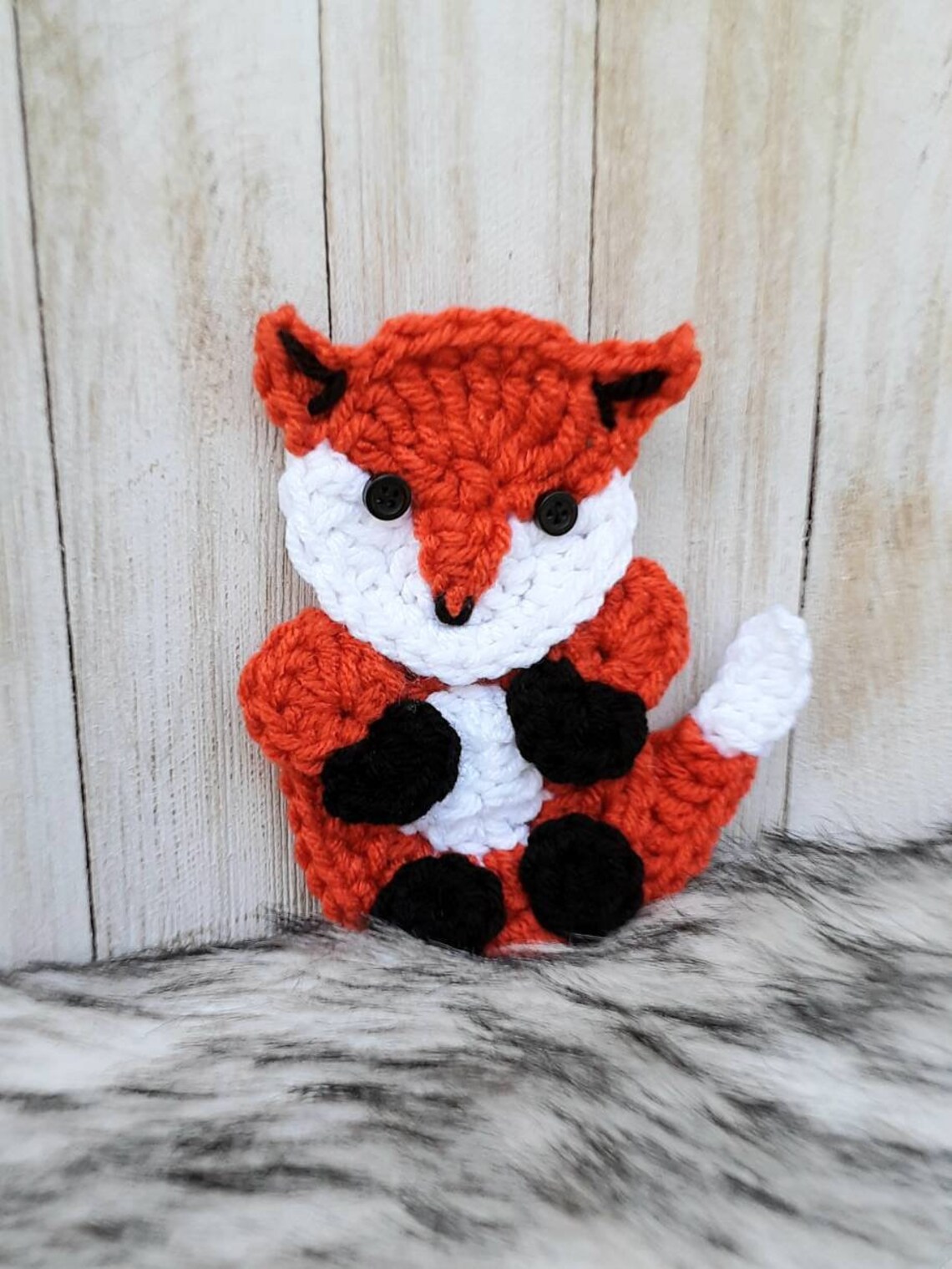 Vulpes Fox Applique Easy Crochet Pattern for Beginner | Etsy