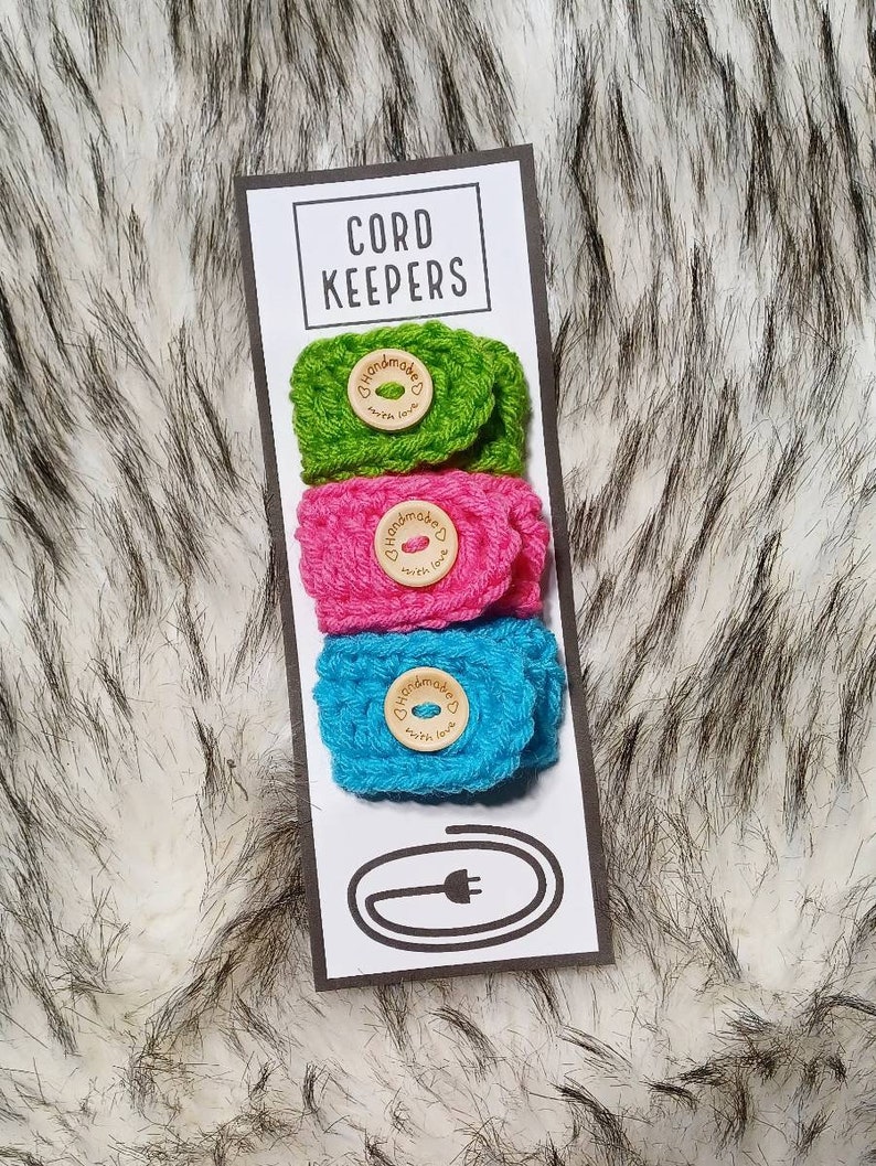 Crochet Cord Keeper Pattern, Printable Template (PDF Download) - Etsy