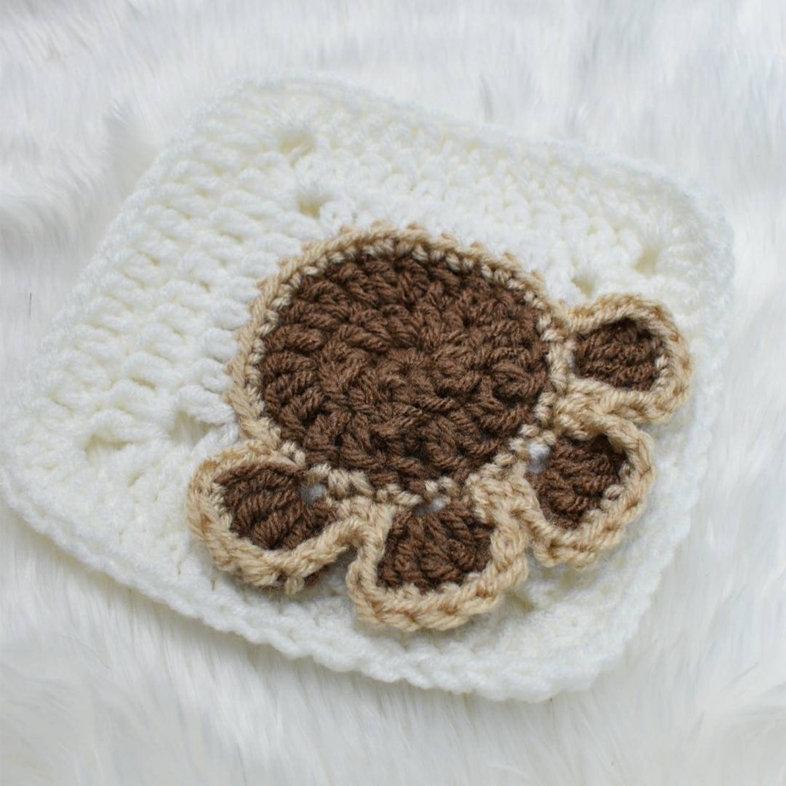 Paw Print Granny Square Easy Crochet Pattern Pet Paw Print | Etsy New ...