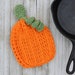 Pumpkin Hot Pad Crochet Pattern Instant Download Digital Easy - Etsy
