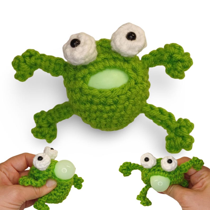 Crochet Burping Frog Pattern: Amigurumi Fidget Toy (PDF Pattern) - Etsy