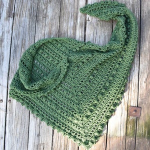 Torreya Triangle Shawl Pattern, Easy Crochet Wrap Pattern, Women's ...