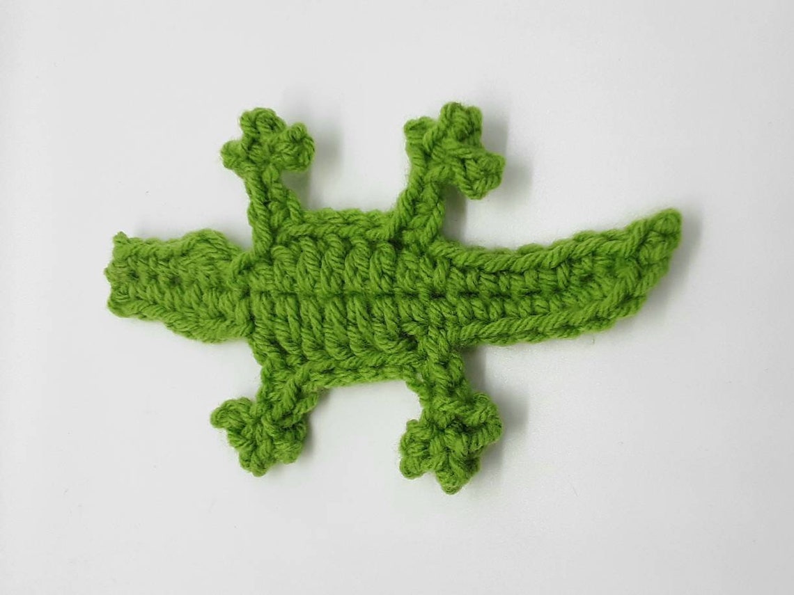 Alligator Applique Easy Crochet Pattern Crochet Crocodile | Etsy