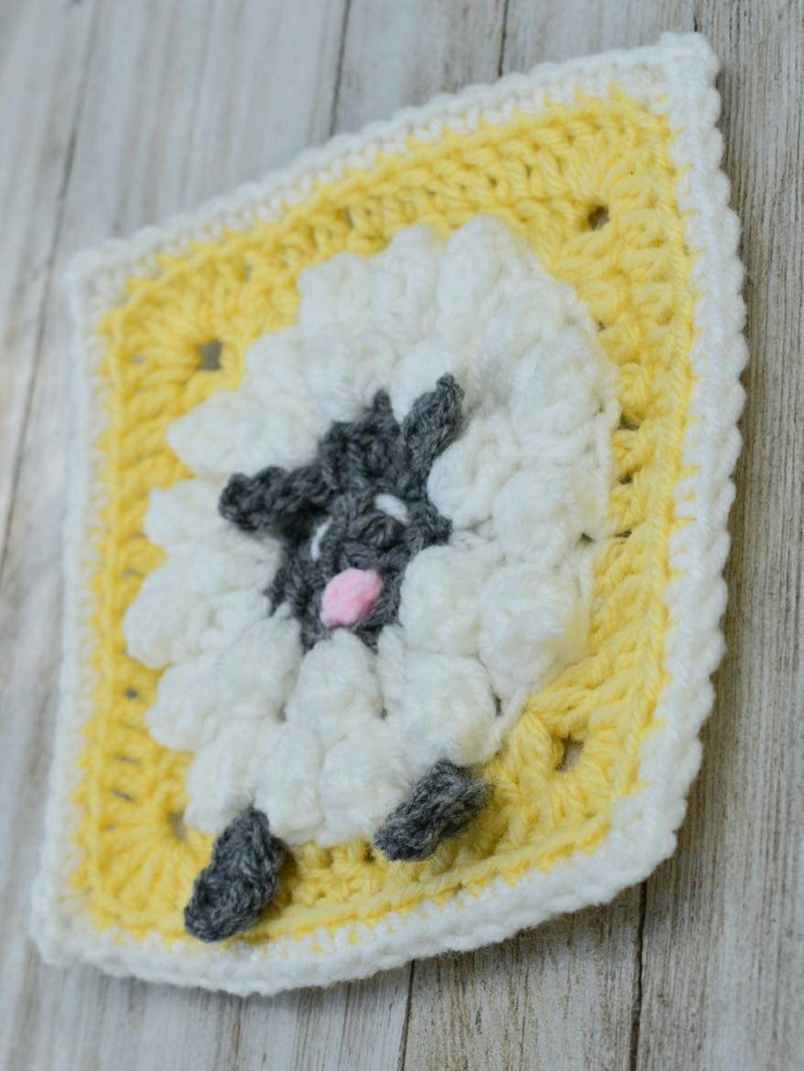 Sheep Granny Square Crochet Pattern, Easy Lamb Design (PDF Pattern) - Etsy