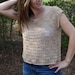 Checkered Crochet Tank Top Pattern: Women's Filet Crochet (PDF Download ...
