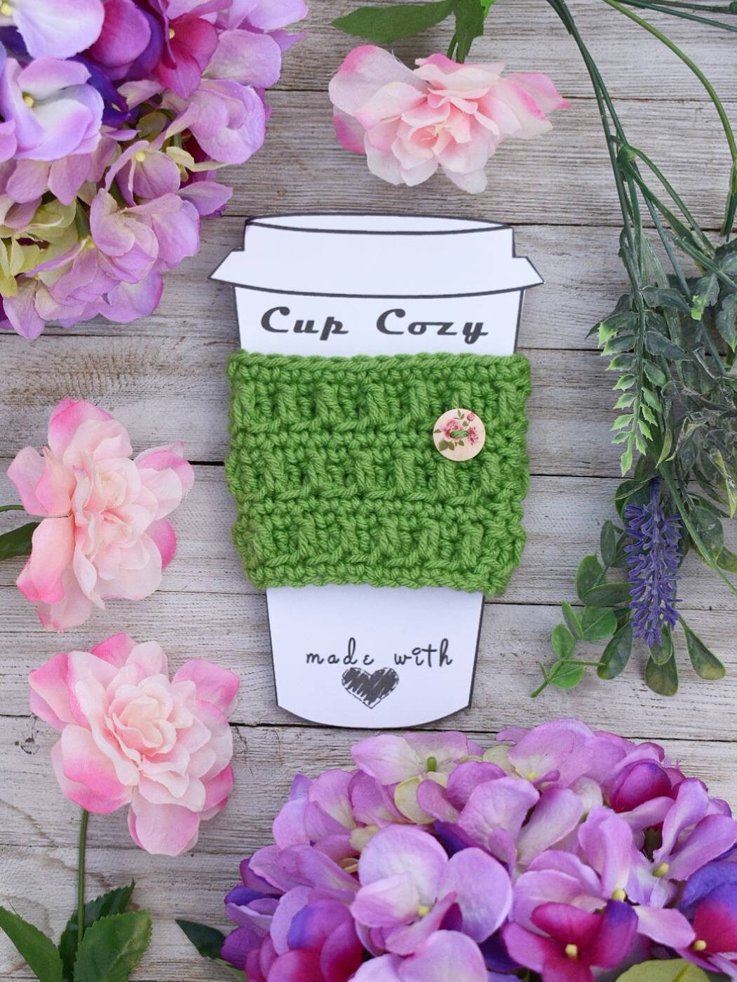 Easy Crochet Cup Cozy Pattern – Beginner Friendly (PDF Pattern) - Etsy