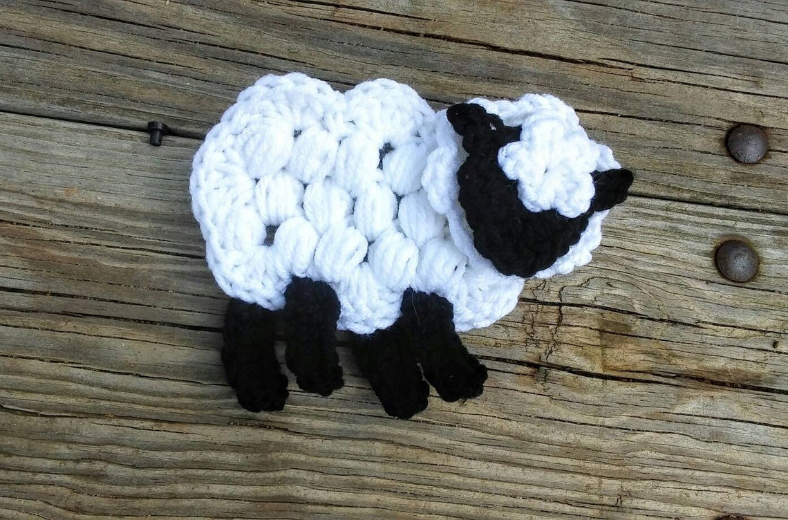Agnes the Sheep Applique pdf pattern crochet sheep pattern | Etsy