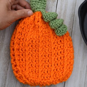 Pumpkin Hot Pad Crochet Pattern, Instant Download Digital Easy Skill ...