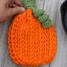 Pumpkin Hot Pad Crochet Pattern Instant Download Digital Easy - Etsy