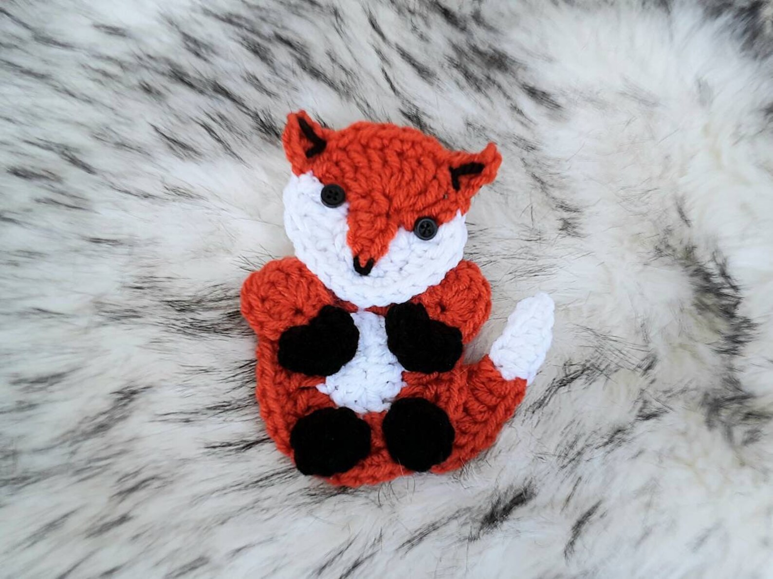 Vulpes Fox Applique Easy Crochet Pattern for Beginner | Etsy