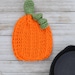 Pumpkin Hot Pad Crochet Pattern Instant Download Digital Easy - Etsy