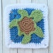 Turtle Granny Square Digital Pattern, Crochet Sea Turtle, Baby Turtle ...