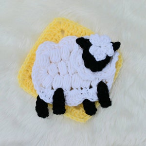 Agnes the Sheep Applique Pdf Pattern, Crochet Sheep Pattern, Lamb ...