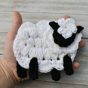 Agnes the Sheep Applique Pdf Pattern, Crochet Sheep Pattern, Lamb ...