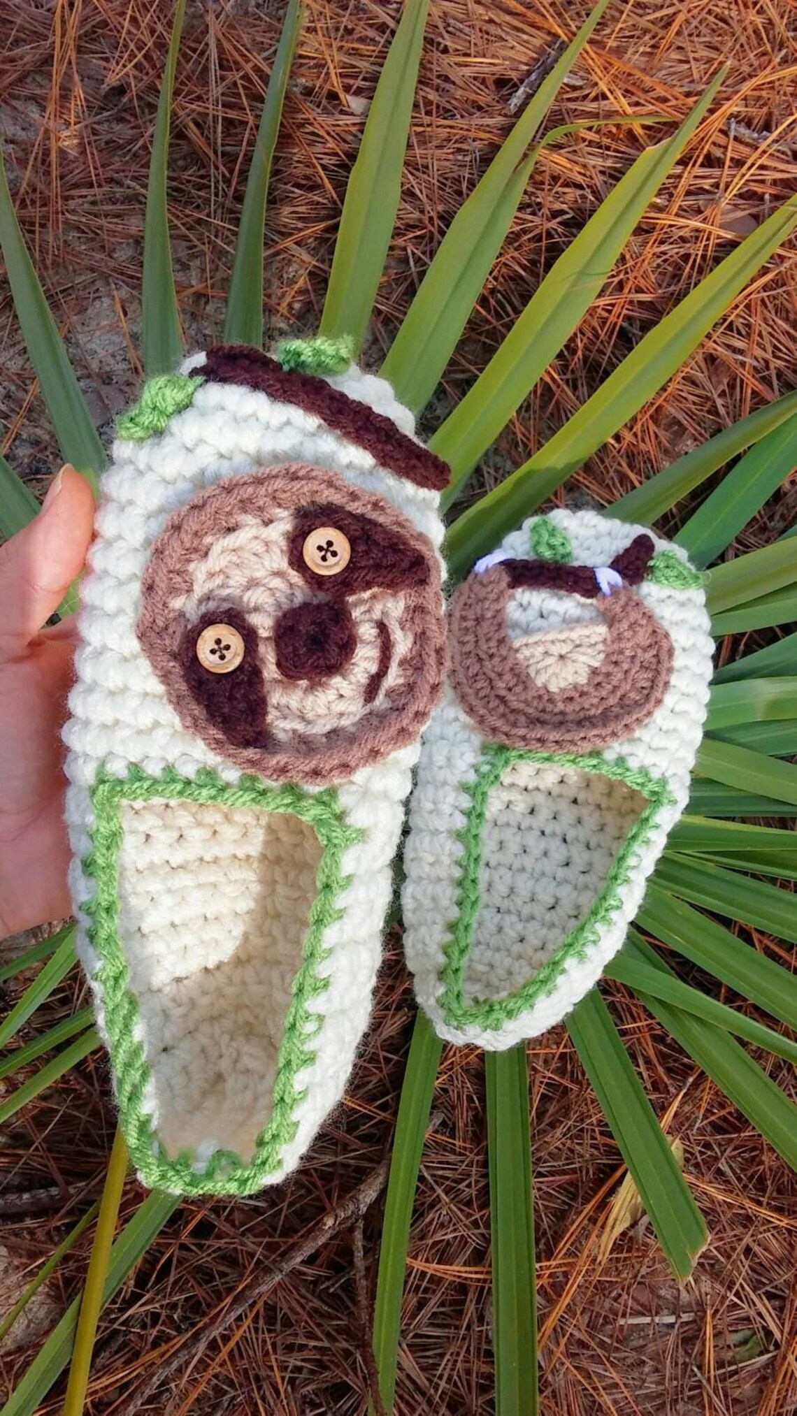 Happy Sloth Crochet Slippers Pattern Handmade Slippers Pdf - Etsy
