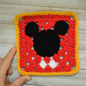 Mouse Ears Granny Square Crochet Pattern, Easy Crochet Pattern, Mouse ...