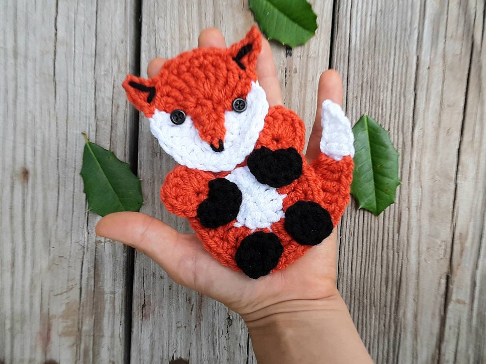 Vulpes Fox Applique Easy Crochet Pattern for Beginner | Etsy