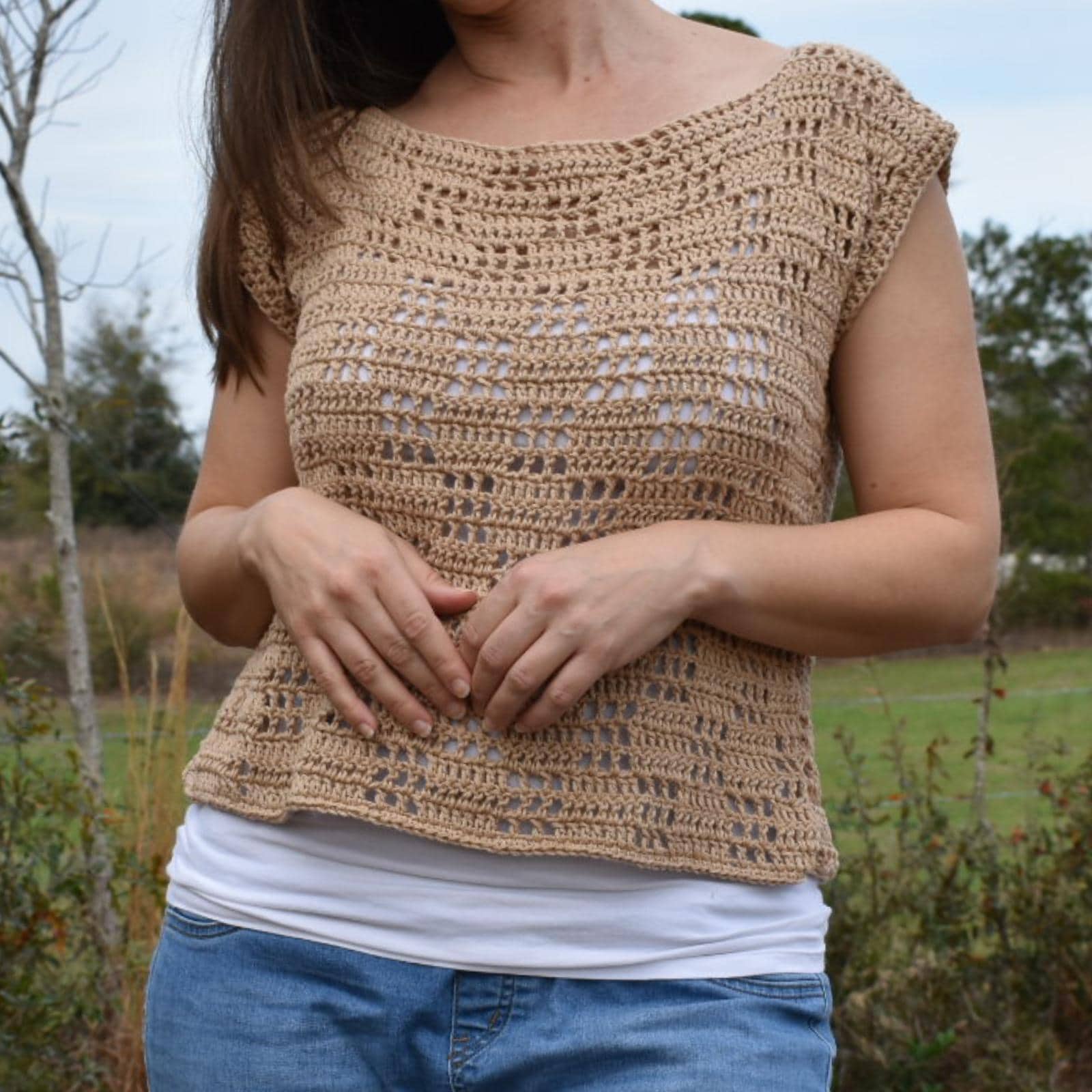 Checkered Crochet Tank Top Pattern: Women's Filet Crochet (PDF Download ...