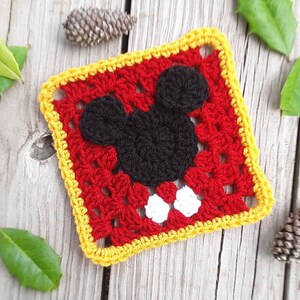 Mouse Ears Granny Square Crochet Pattern, Easy Crochet Pattern, Mouse ...